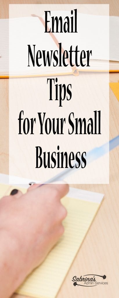 Simple Start-Up Small Business Email Newsletter Tips - Sabrinas Admin ...