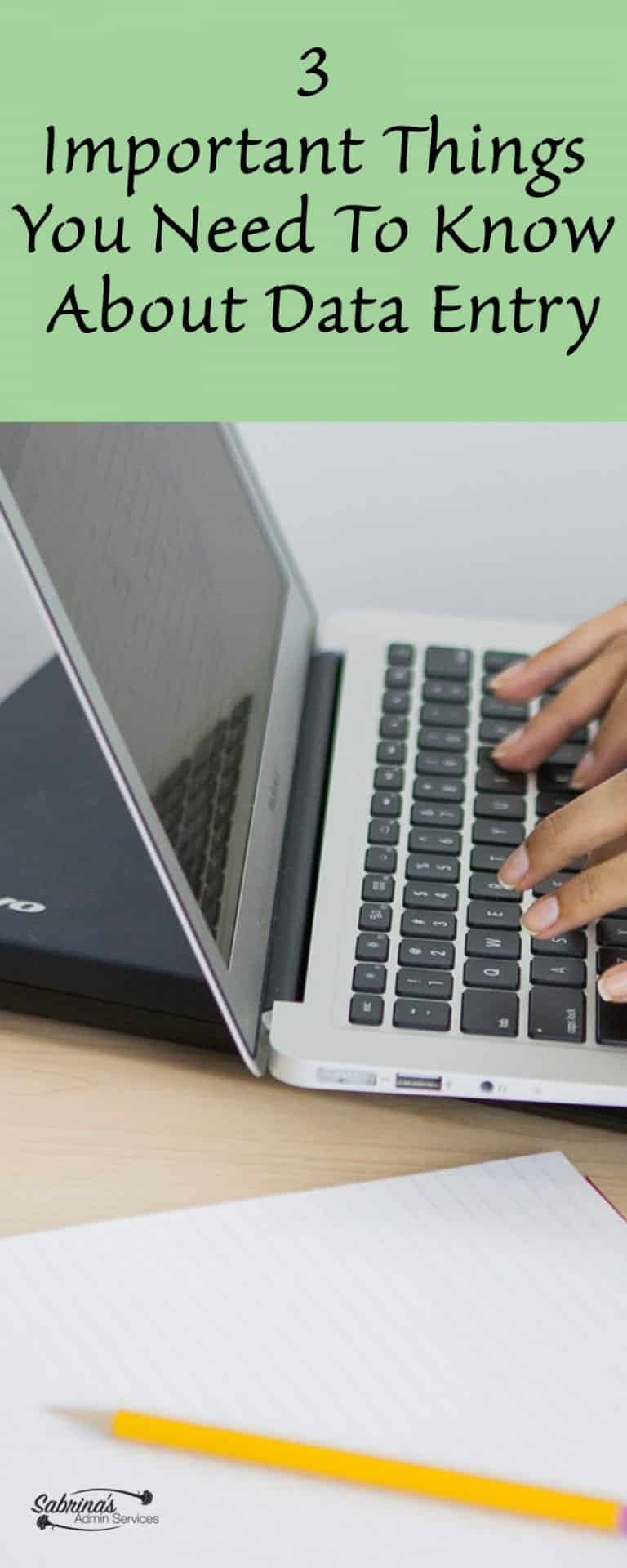 3 Important Things You Need To Know About Data Entry - Sabrinas Admin ...