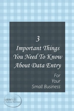 3 Important Things You Need To Know About Data Entry - Sabrinas Admin ...