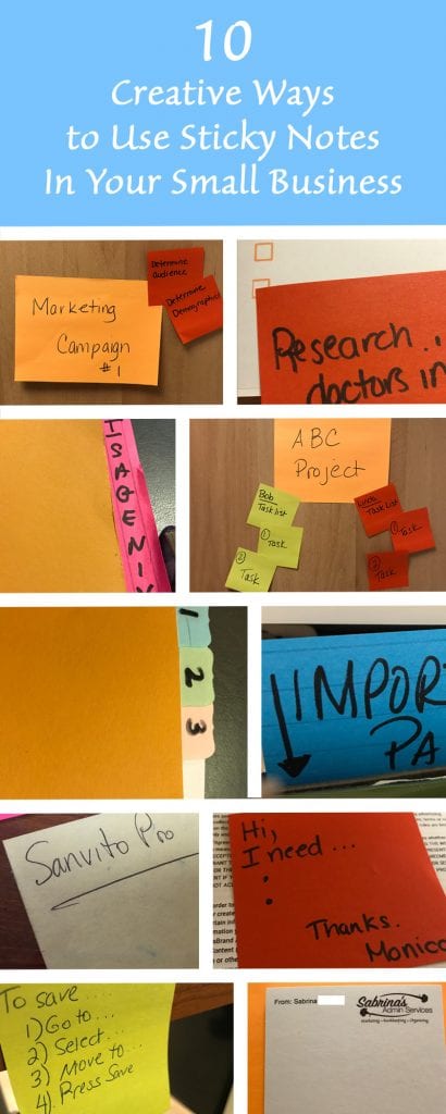 10 Creative Ways to Use Sticky Notes In Your Small Business - Sabrinas ...