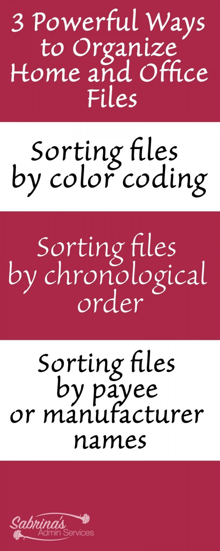 3 Ways to Organize Your Small Business Files - Sabrinas Admin Services