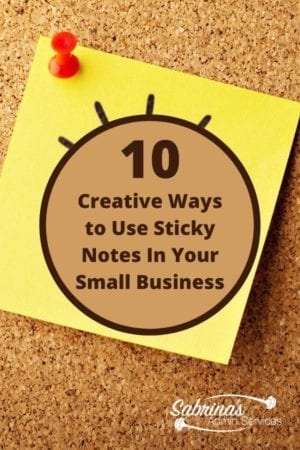10 Creative Ways to Use Sticky Notes In Your Small Business - Sabrinas ...