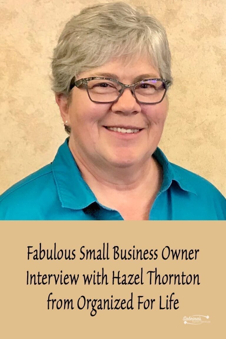 Interview featuring Hazel Thornton from Organized For Life - Sabrinas ...