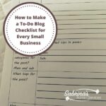 To-Do Blog Checklist for Every Small Business - Sabrinas Admin Services
