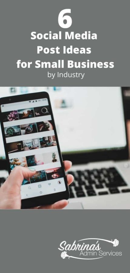 6 Social Media Post Ideas for Small Business by Industry
