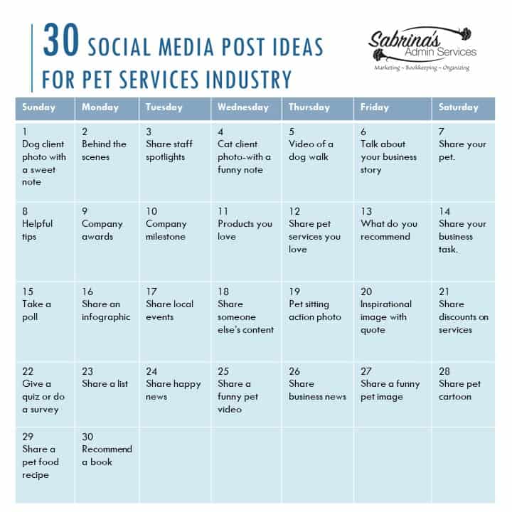 30 Enticing Pet Services Industry Social Media Post Ideas