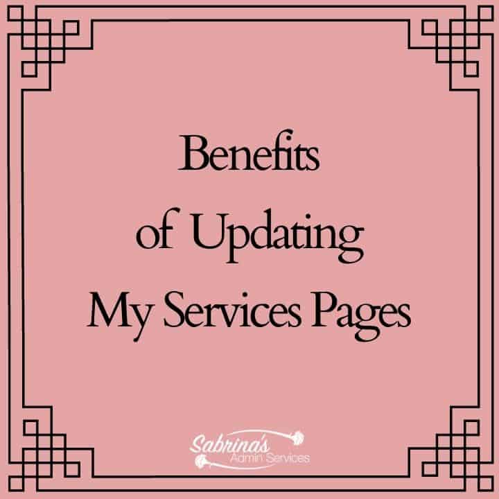Why You Should Update Your Website Services Pages
