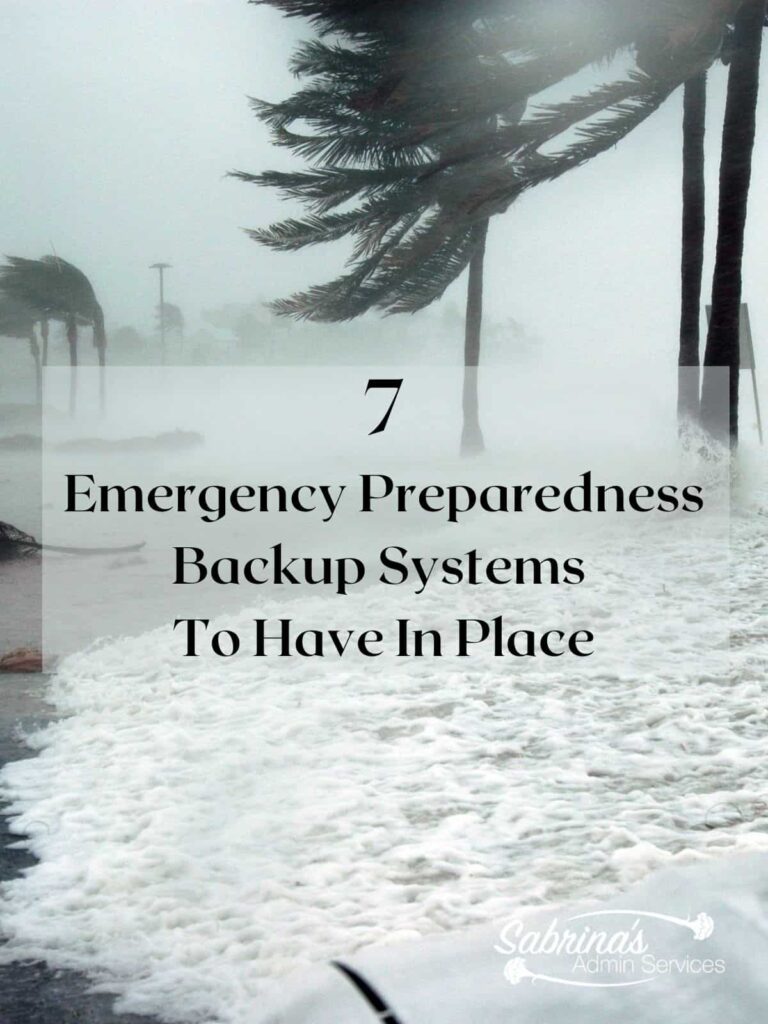 7 Emergency Preparedness Backup Systems To Have In Place - Sabrinas ...