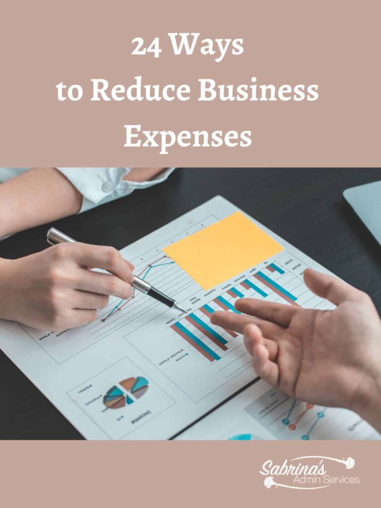 24 Ways to reduce business expenses in 2024{easy tips}