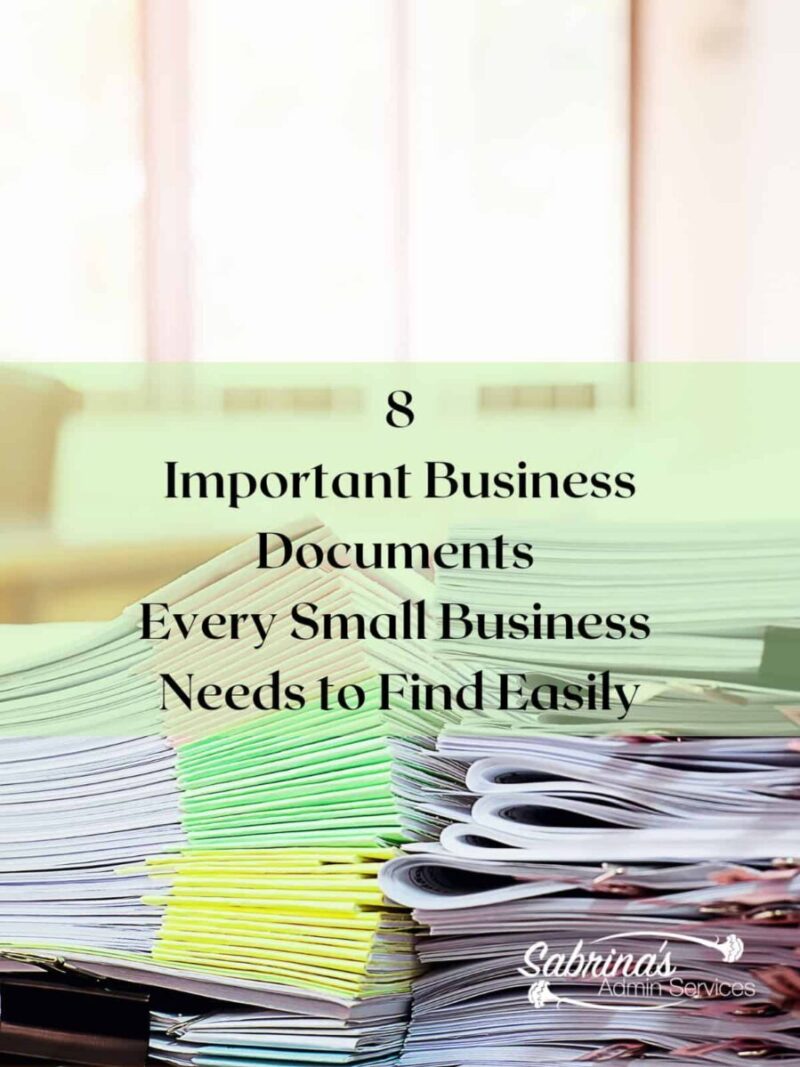 8 Important Business Documents Every Small Business Needs to Find Easily