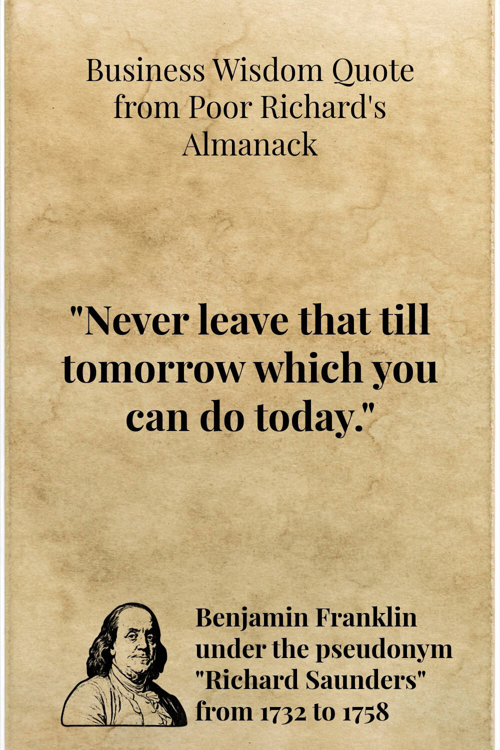 Timeless Business Wisdom from Poor Richard's Almanack